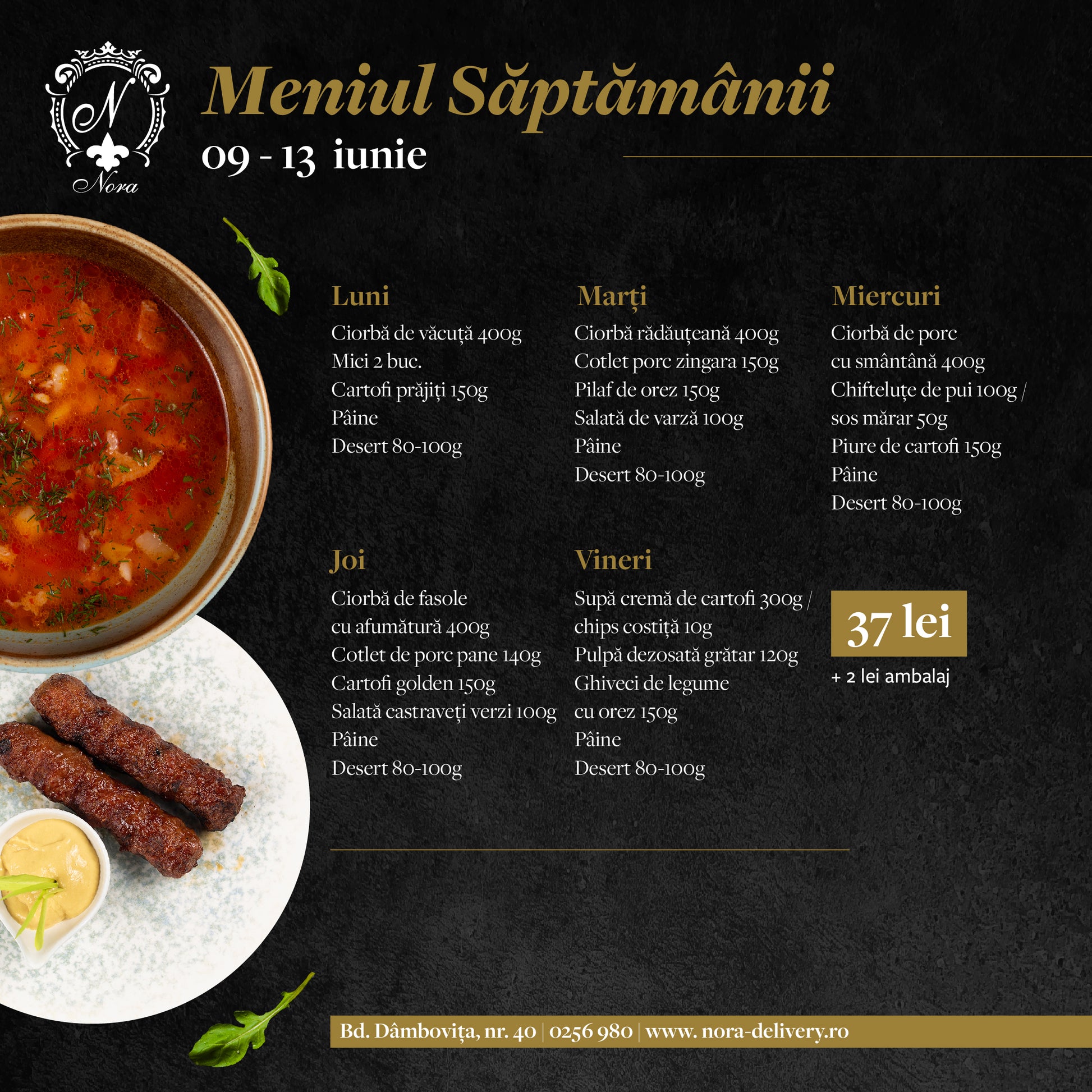 Meniul Zilei Timisoara - Restaurant Nora