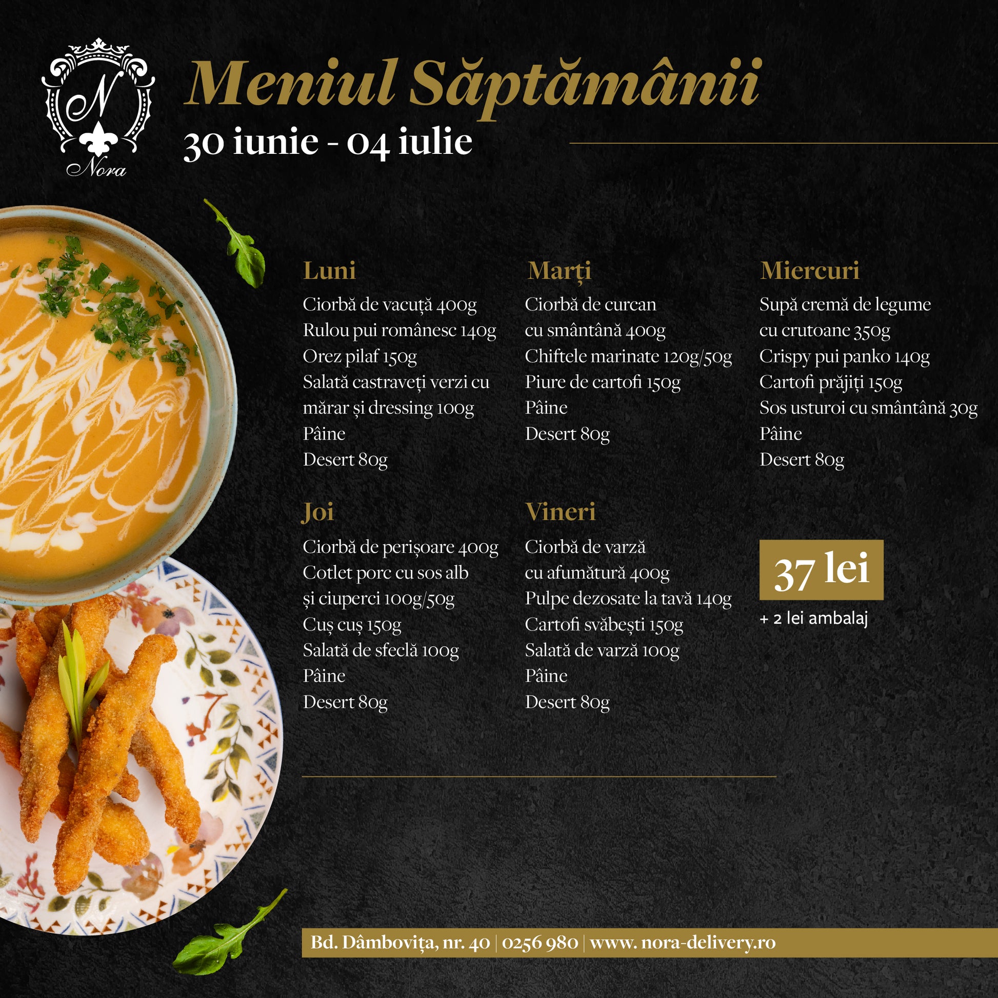 Meniul Zilei Timisoara - Restaurant Nora